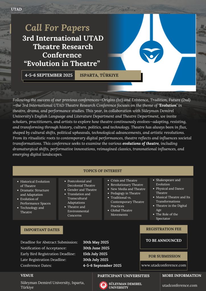 Call for papers - UTAD Conference